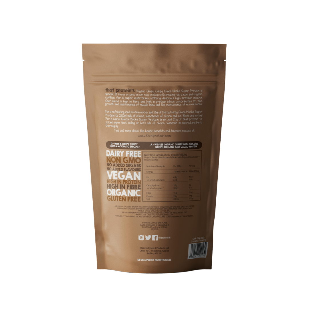Choca Mocha Super Protein Powder | Vegan, Low FODMAP, Real Cacao & Cof ...